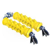 China New Design Bone Shape Dog Double Serrated Grinding Rod Teeth Clean Chew And Dog Chew Treat for sale