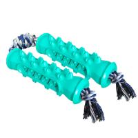 China New Design Bone Shape Dog Double Serrated Grinding Rod Teeth Clean Chew And Dog Chew Treat for sale