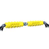 China New Design Bone Shape Dog Double Serrated Grinding Rod Teeth Clean Chew And Dog Chew Treat for sale