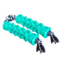 China New Design Bone Shape Dog Double Serrated Grinding Rod Teeth Clean Chew And Dog Chew Treat for sale