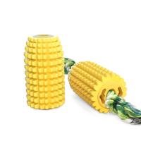 China 7.58 OZ Corn Molar Stick Pet Chewing Toy TPR Toner Rope Material for sale
