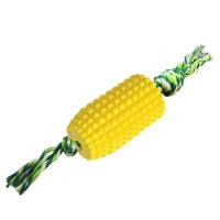China 7.58 OZ Corn Molar Stick Pet Chewing Toy TPR Toner Rope Material for sale