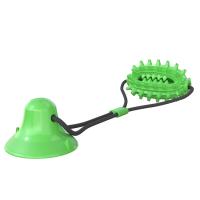 China Teeth Cleaning TPR Dog Toothbrush Toys With Elastic Interactive Toys Pet Products for sale