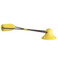 China Durable Bite Resistant Dog Tug Pull Rope Toy Corn Suction Cup Puppy Toys Dogs Supplies Pet Molar Ball New Material Toothbrush for sale