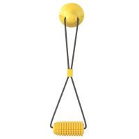 China Durable Bite Resistant Dog Tug Pull Rope Toy Corn Suction Cup Puppy Toys Dogs Supplies Pet Molar Ball New Material Toothbrush for sale