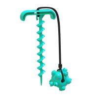 China ABS Cleaning Teeth Cute Pet Toys Durable Three Piece Set With Rope for sale