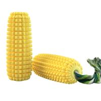 China Pet Dog Toothbrush Chew Cute Pet Toys Puppy Chew Corn Toys With Sound for sale