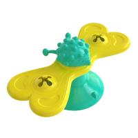 China Pet Products Cat Toothbrush Multifunctional Interactive Windmill Catnip Toy for sale