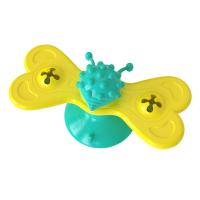 China Pet Products Cat Toothbrush Multifunctional Interactive Windmill Catnip Toy for sale