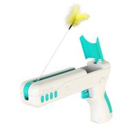 China 2021 New Products Custom Interactive Cat Toy Self-bouncing Feather Cat Tease Pet Toy for sale