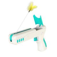 China 2021 New Products Custom Interactive Cat Toy Self-bouncing Feather Cat Tease Pet Toy for sale