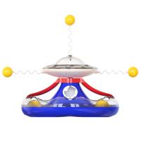 China Wholesale Cat Turntable Track Ball Windmill Leaking Food Cat Toy Funny Cat Stick for sale