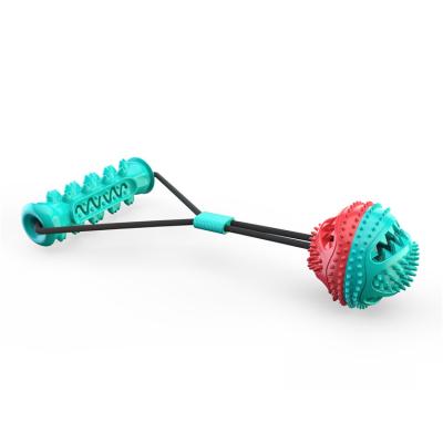 China Wholesale Rubber Indestructible Treat Dispensing Ball Interactive Pet Ball Chew Dog Toy for sale