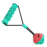 China Wholesale Rubber Indestructible Treat Dispensing Ball Interactive Pet Ball Chew Dog Toy for sale