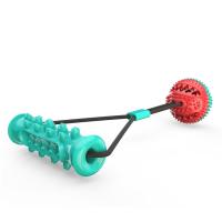 China Wholesale Rubber Indestructible Treat Dispensing Ball Interactive Pet Ball Chew Dog Toy for sale