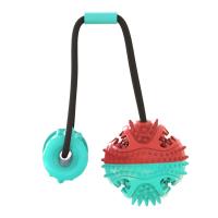 China Wholesale Rubber Indestructible Treat Dispensing Ball Interactive Pet Ball Chew Dog Toy for sale