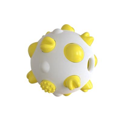 China 2021 Durable Interactive Dog Puzzle Toothbrush Toy Bite Resistant Ball Pet Chew Toys for sale
