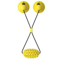 China Multi-function Creative Hot Selling Double Suction Cup Stick Dog' Chew Toy Toothbrush for sale