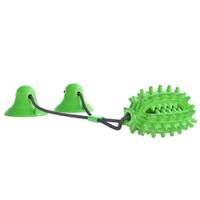 China Multi-function Creative Hot Selling Double Suction Cup Stick Dog' Chew Toy Toothbrush for sale