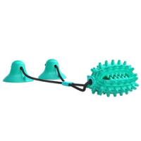 China Multi-function Creative Hot Selling Double Suction Cup Stick Dog' Chew Toy Toothbrush for sale