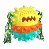 China Pet Products Hot Style Pet Dog Grinder Stick Squeaking Dog Toy Squeaking Football for sale