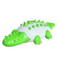 China Explosive Crocodile Leaking Ball Resistant To Biting Dog Bite Toy Teeth Cleaning Molar Stick Toy for sale