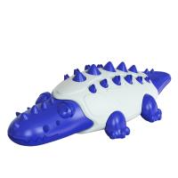 China Explosive Crocodile Leaking Ball Resistant To Biting Dog Bite Toy Teeth Cleaning Molar Stick Toy for sale
