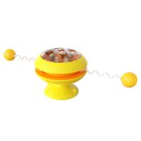 China Wholesale Pet Cat Toys Catnip Spinning Ball Toy Turntable Bite Resistant Toy Ball Interactive Cat Rod Wire Cat Supplies for sale