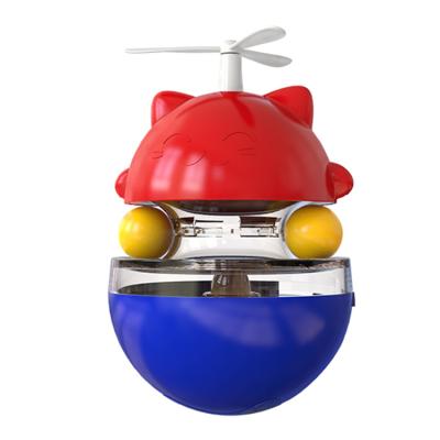 China Cat High Interactive Toy With Balls Cat Tumbler Rotating Puzzle Slow Feeder Kitten Training Toy for sale