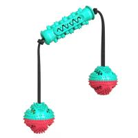 China New Type Top Sale Eco-friendly Dog Toothbrush Toy Stick Rope Pet Molar Bite Ball Toys for sale