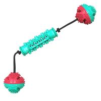 China New Type Top Sale Eco-friendly Dog Toothbrush Toy Stick Rope Pet Molar Bite Ball Toys for sale