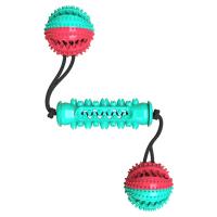 China New Type Top Sale Eco-friendly Dog Toothbrush Toy Stick Rope Pet Molar Bite Ball Toys for sale