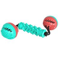 China New Type Top Sale Eco-friendly Dog Toothbrush Toy Stick Rope Pet Molar Bite Ball Toys for sale