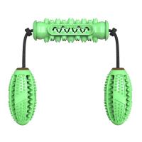 China Brand New Interactive Dog Chew Toy Food Dispenser And Bite-resistant Clean Teeth Pet Playing Balls for sale
