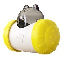 China Hot Selling Non Electrified Pet Food Leaker Educational Pet Interactive Toy Swing Bear Tumbler Pet Food Spiller for sale