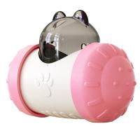China Hot Selling Non Electrified Pet Food Leaker Educational Pet Interactive Toy Swing Bear Tumbler Pet Food Spiller for sale