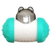 China Hot Selling Non Electrified Pet Food Leaker Educational Pet Interactive Toy Swing Bear Tumbler Pet Food Spiller for sale