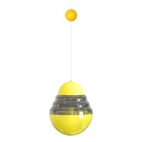 China Slow feeder tumbler interactive plaything with cat stick cat turntable leaking food teasing ball cat pet toy for sale