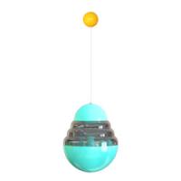 China Slow feeder tumbler interactive plaything with cat stick cat turntable leaking food teasing ball cat pet toy for sale