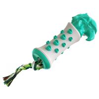 China New Multifunctional Interactive Teeth-cleaning Self-playing Food Dispensing Rubber Ball Chew Aggressive Dog Chew Toy for sale