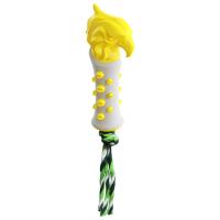 China New Multifunctional Interactive Teeth-cleaning Self-playing Food Dispensing Rubber Ball Chew Aggressive Dog Chew Toy for sale