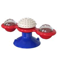 China 2021 Hot Seller Pet Cat Puzzle Interaction With Spinning Turning Windmill Cat Toy for sale