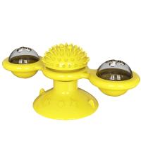 China 2021 Hot Seller Pet Cat Puzzle Interaction With Spinning Turning Windmill Cat Toy for sale