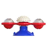 China 2021 Hot Seller Pet Cat Puzzle Interaction With Spinning Turning Windmill Cat Toy for sale