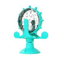 China 2021 Interesting New Product Cat Snack Dispenser Interactive Small Pet Toy Leaking Supply Windmill Kitten Feeder for sale