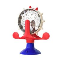 China 2021 Interesting New Product Cat Snack Dispenser Interactive Small Pet Toy Leaking Supply Windmill Kitten Feeder for sale