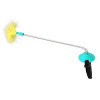 China Wholesale Adjustable Pet Interactive Toy Funny Pet Wand Teasing Cat Stick Cat Teaser Stick With Spring Rod for sale