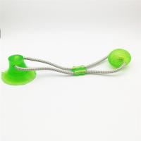 China Green Tpr Vocal Serrated Molar Rod Dog Manufacturer Hot Selling Chew Pet Toy for sale