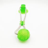 China Green Tpr Vocal Serrated Molar Rod Dog Manufacturer Hot Selling Chew Pet Toy for sale