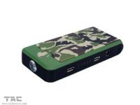 China 12000mah Arm Green most powerful portable jump starter with Double USB for sale